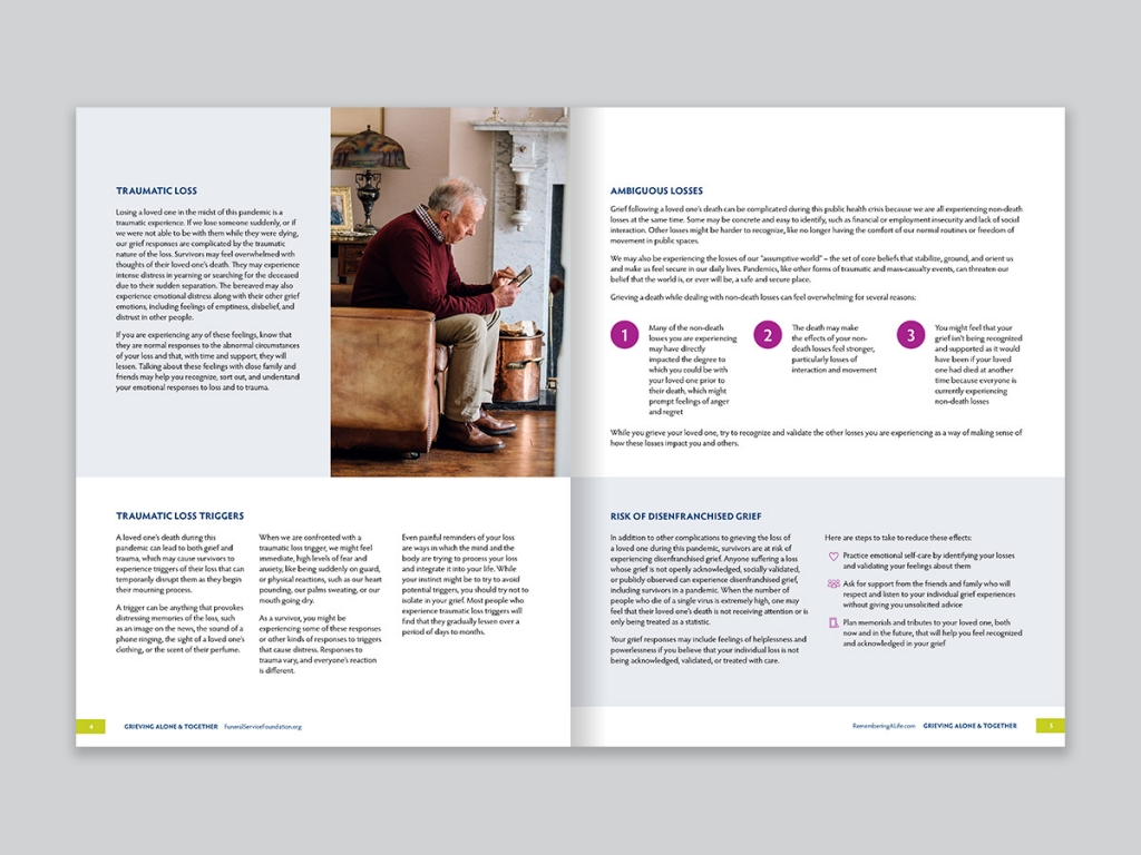 Grieving Alone & Together Booklet - Funeral Service Foundation
