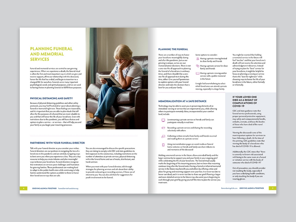 Grieving Alone & Together Booklet - Funeral Service Foundation