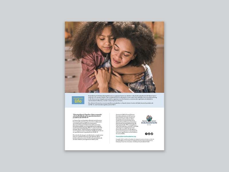 Grieving Alone & Together Booklet (Spanish) - Funeral Service Foundation