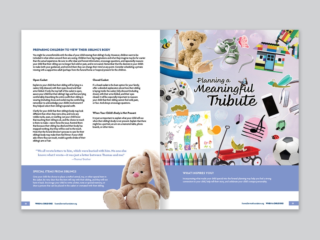 When a Child Dies Booklet - Funeral Service Foundation
